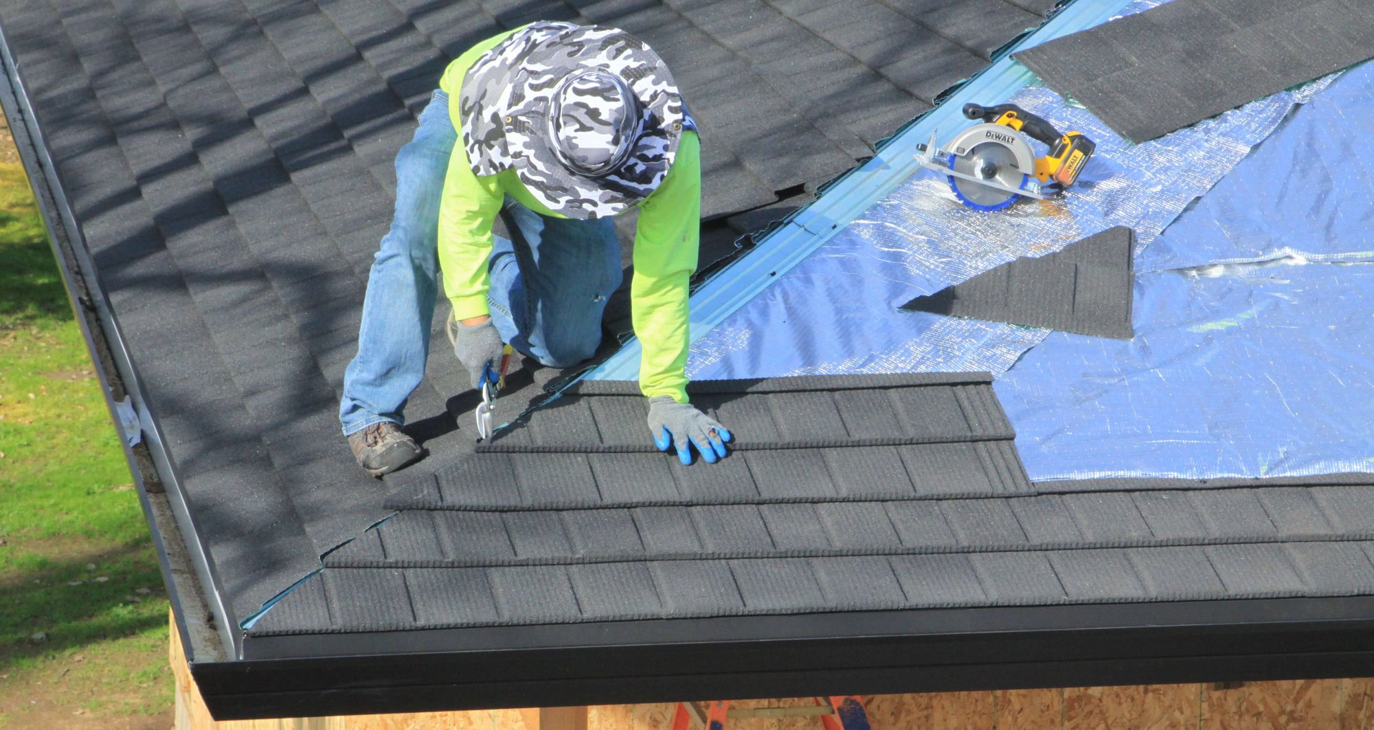 First Tilcor Concealed Fastening Shingle roof installed in USA